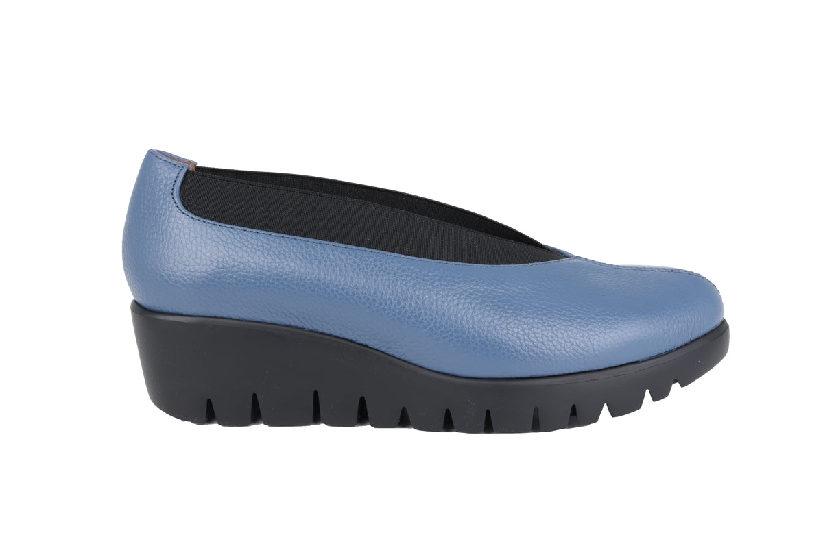 Wonders Agadir - woman's Pumps - Blue leather - Chaplinshoes