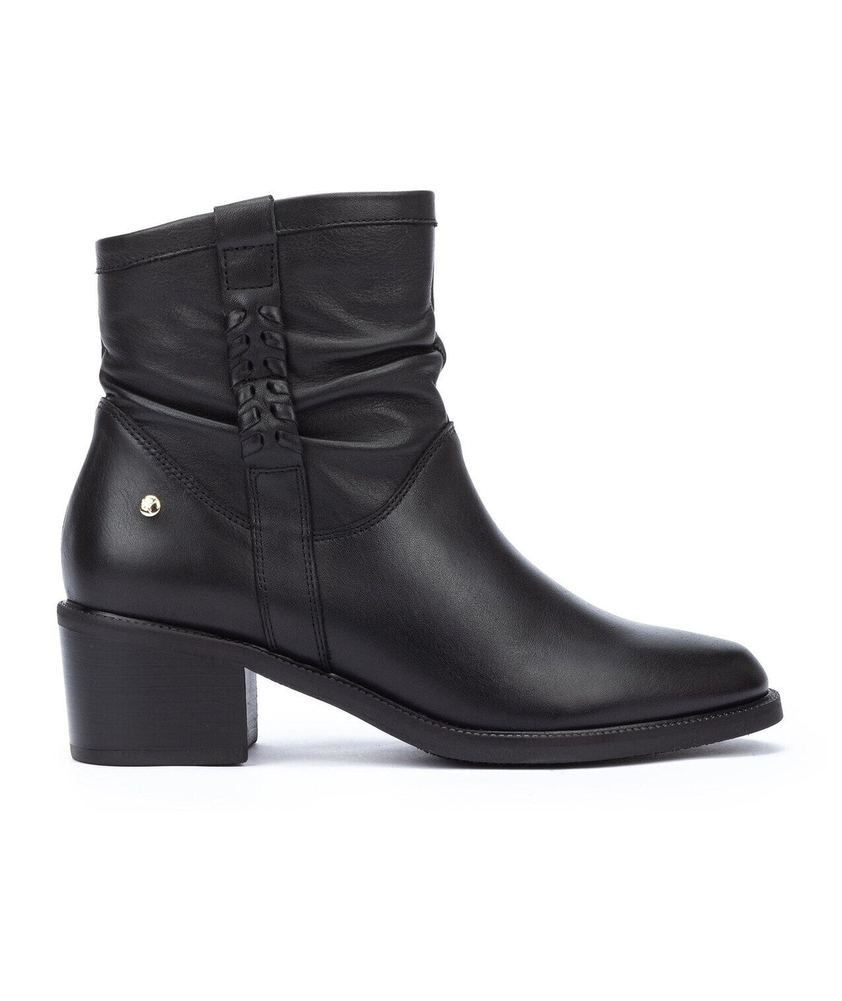 Pikolinos Bacarot - woman's ankle boot - Black leather - Chaplinshoes