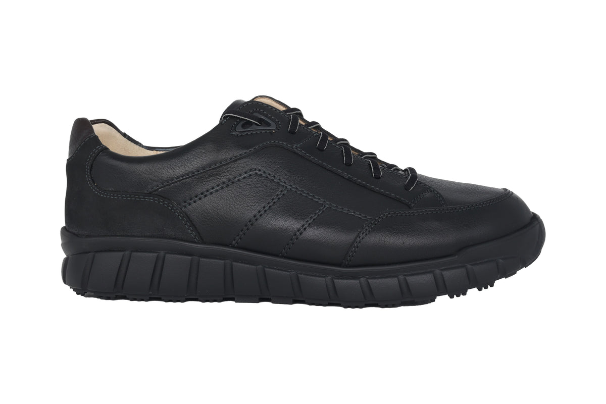Ganter Evo - men's walking sneaker - black leather - Chaplinshoes