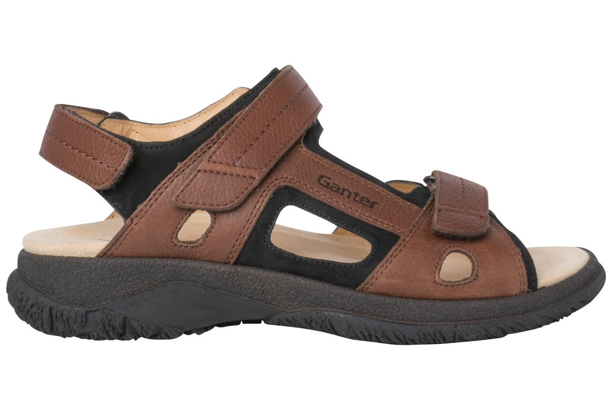 'Giovanni' men's sandal with removable insole - brown