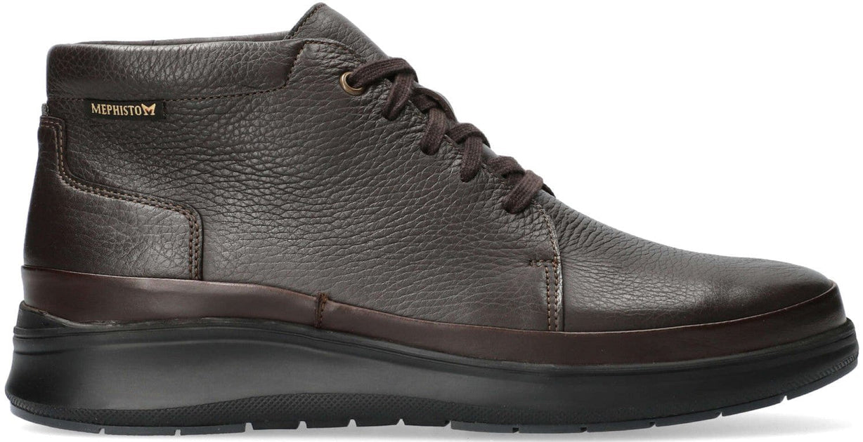 Mephisto Jeffrey Dark Brown Leather Men's Ankle Boots