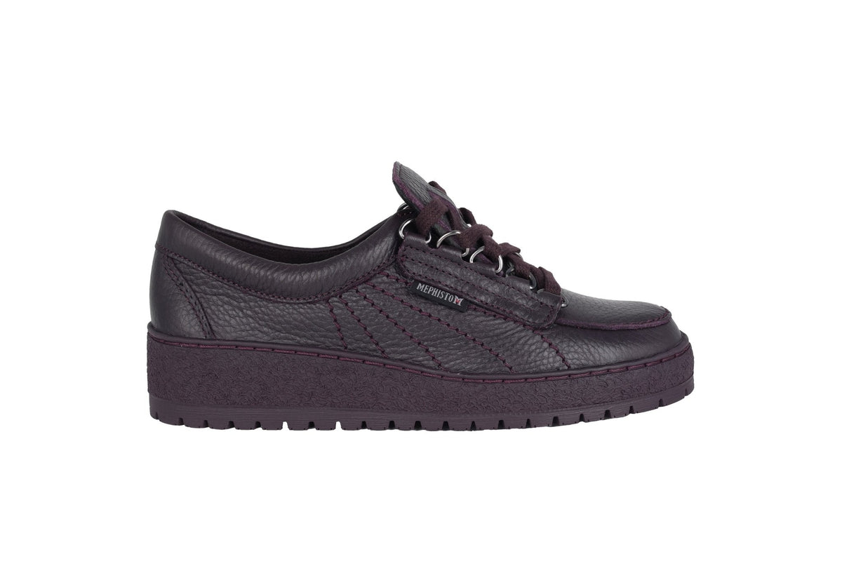 Mephisto Originals Lady - woman's lace-up shoes - purple leather ...