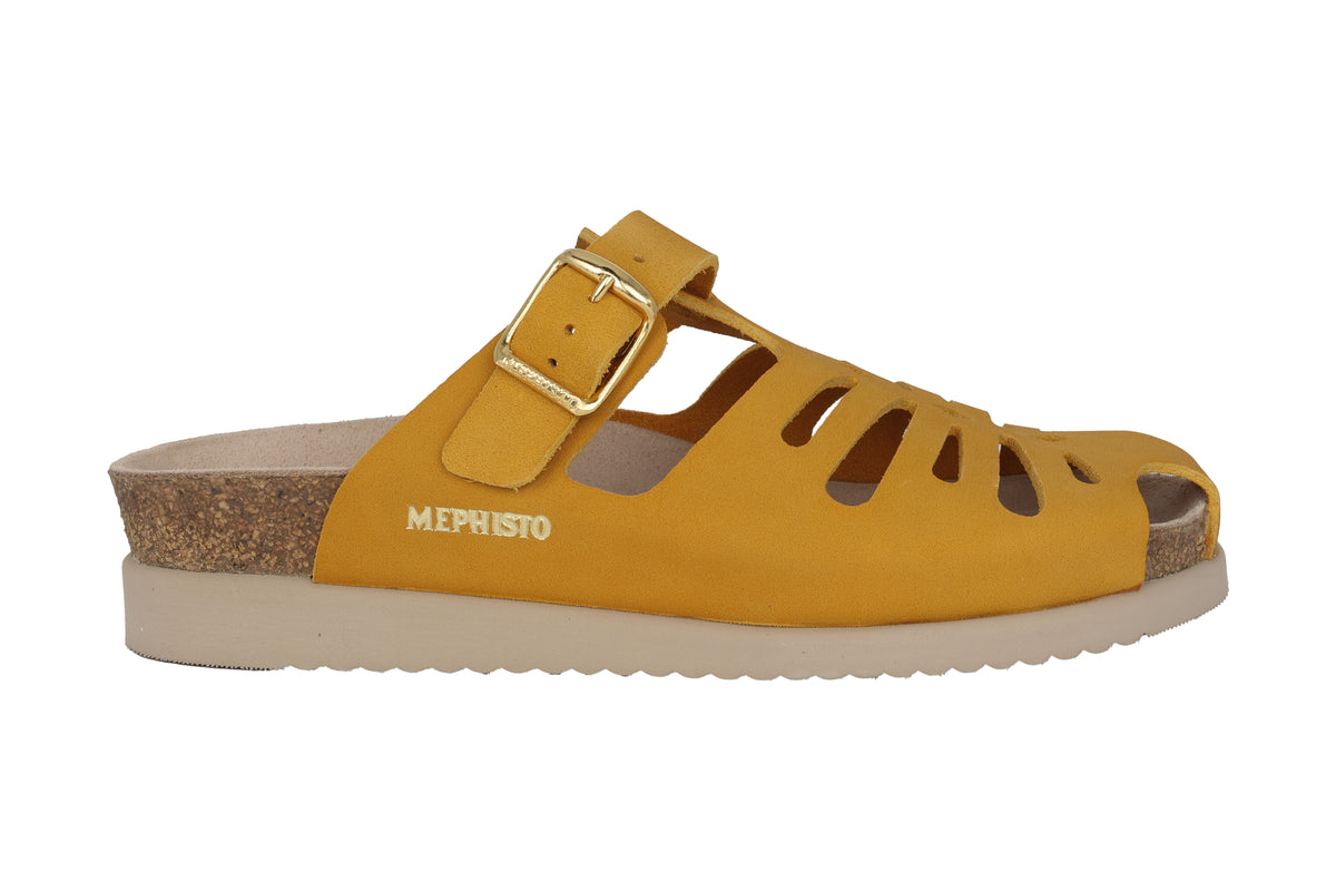 Mephisto Hedina - women's sandals - yellow nubuck - Chaplinshoes