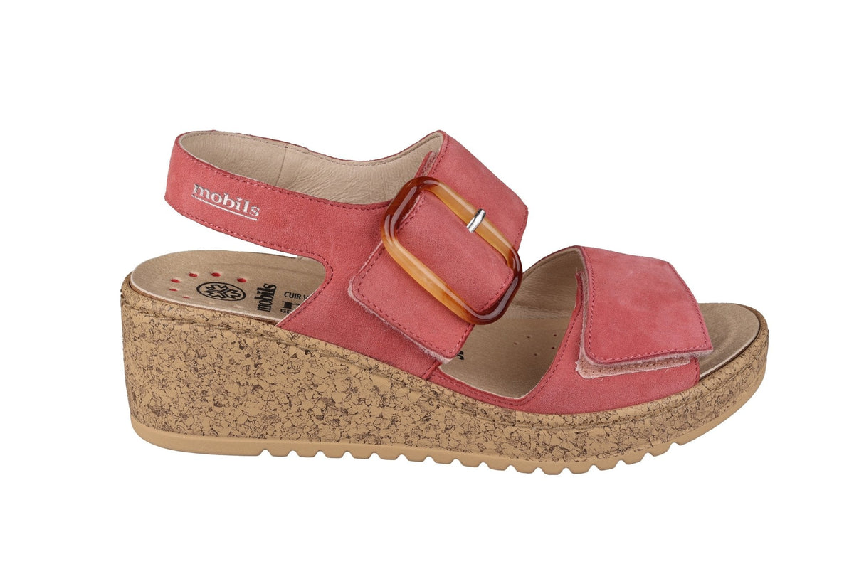 Mephisto Nasma - Women's Sandals - Pink Suede - Chaplinshoes