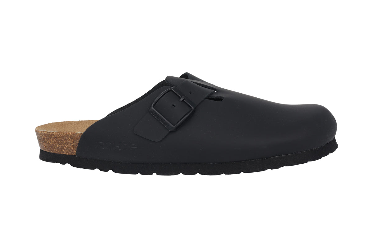 Rohde Grado - men's clog - black leather - Chaplinshoes