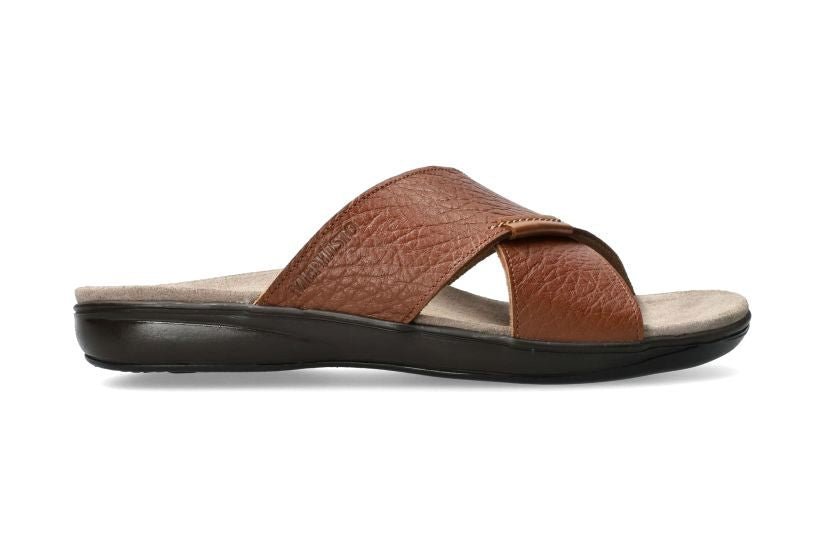 Mephisto 'Sander' men's sandal - brown leather - Chaplinshoes