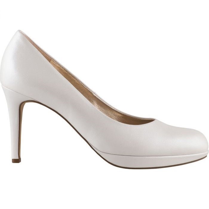 Högl Studio 80 - woman's Pumps - White leather - Chaplinshoes