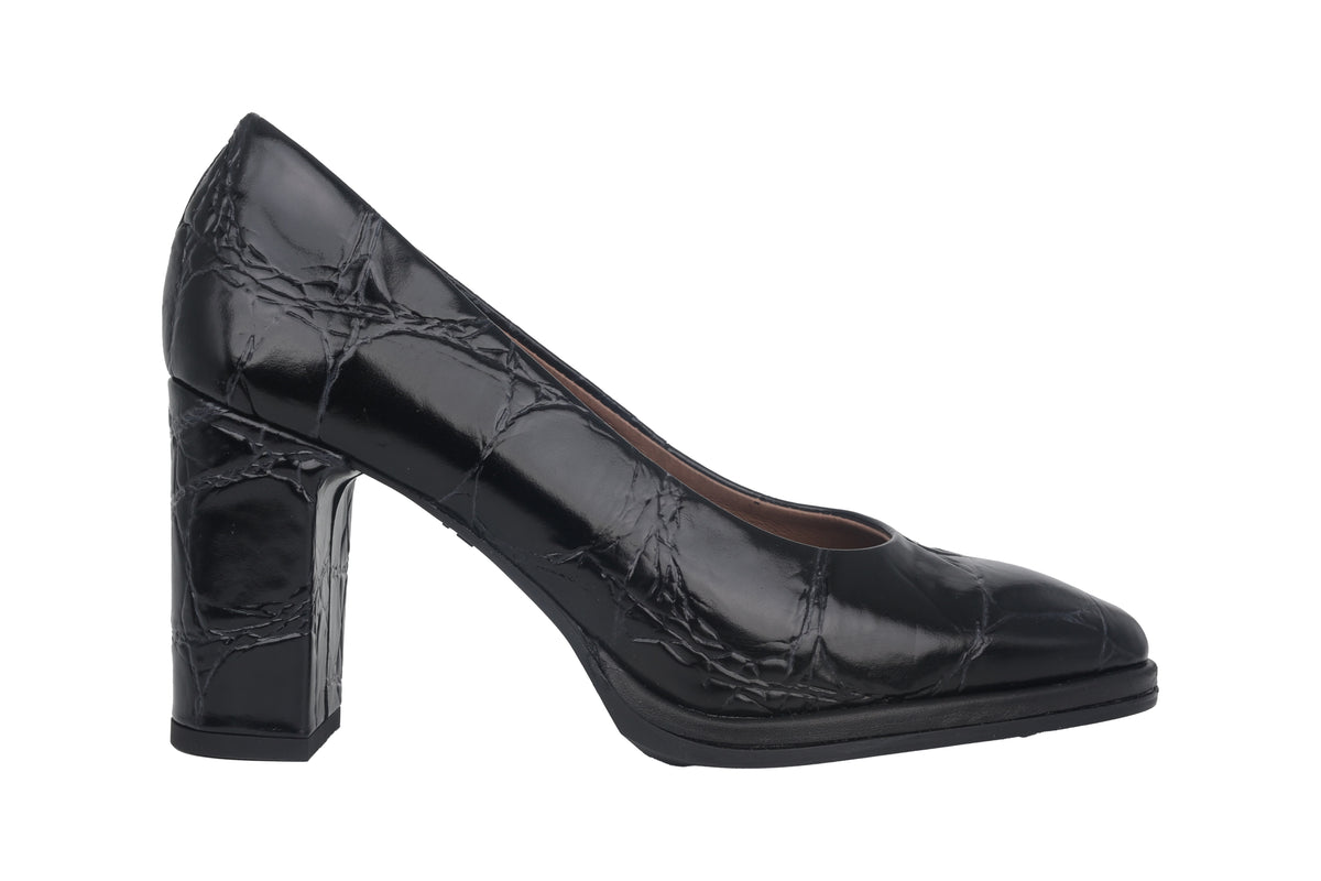 Wonders Denis - women's pumps - black leather - Chaplinshoes